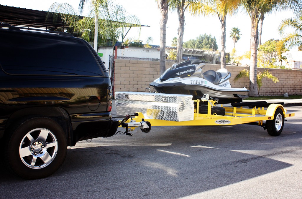 SHAD 2 Custom PWC Trailer - Yellow - Custom Boat Trailers, PWC ...
